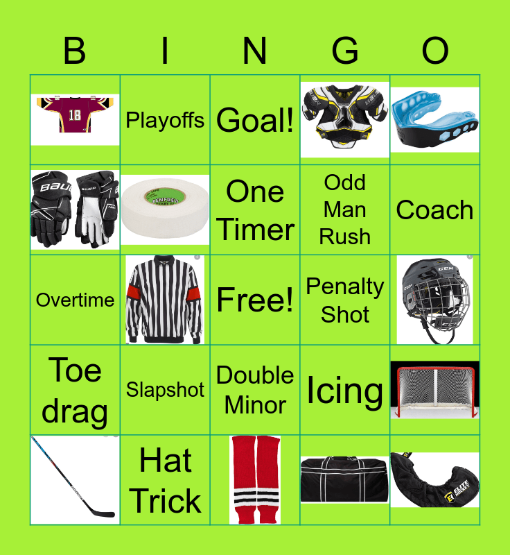 Hockey! Bingo Card