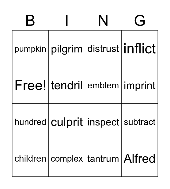 Coding Bingo! Bingo Card