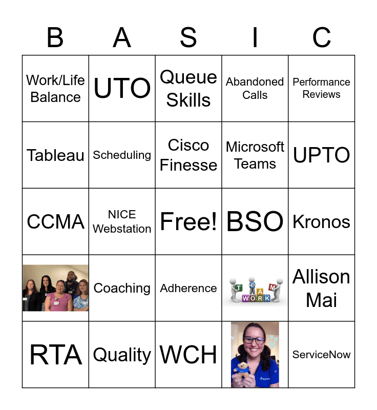 CCMA Bingo Card