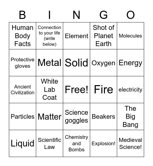 Documentary Bingo Card
