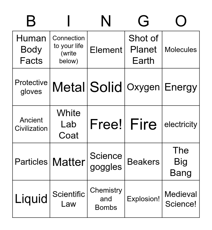 Documentary Bingo Card