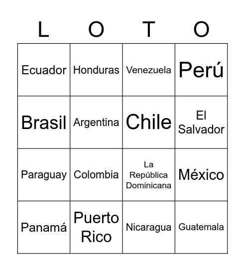 La gozadera Bingo Card