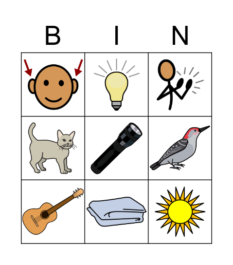 Sound and Light Bingo Card