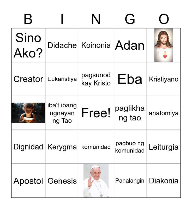 Amazone BOC Bingo Card