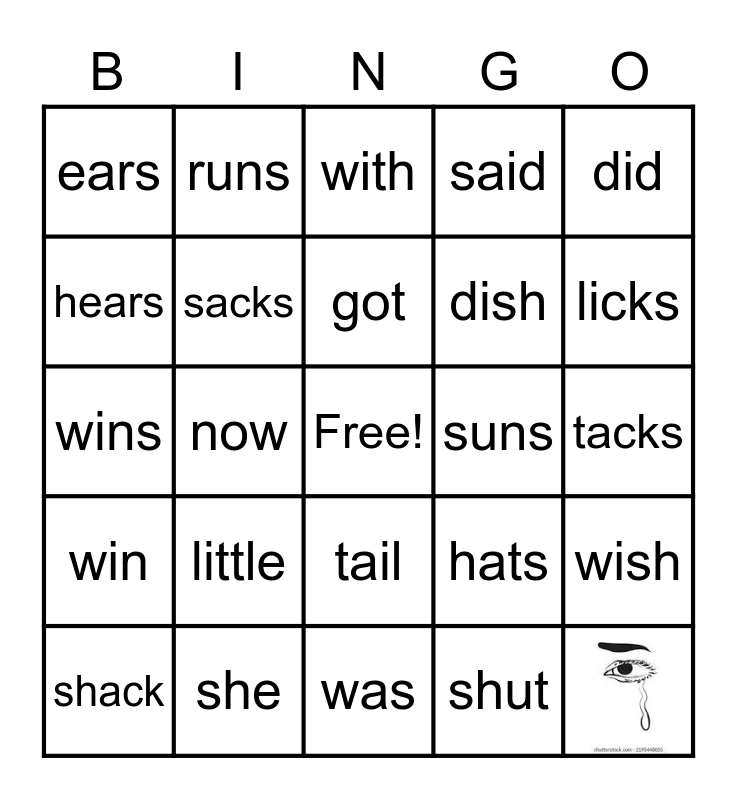 Reading Mastery Bingo lessons 81-100 Bingo Card