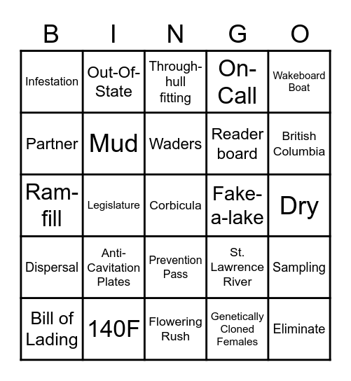 AIS BS Bingo Card