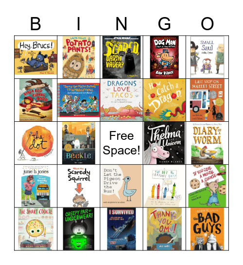 Book Cover Bingo Card