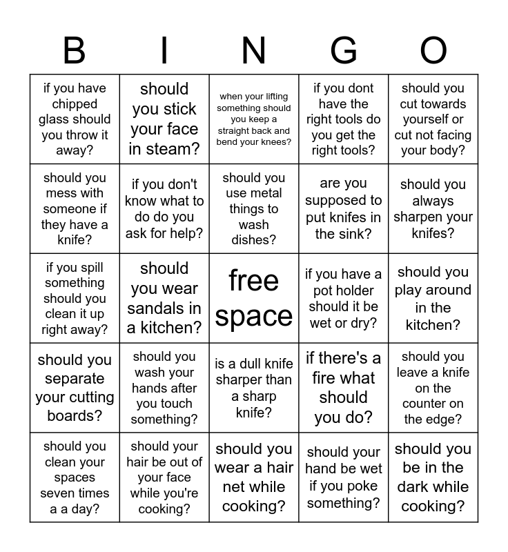 modern living bingo Card