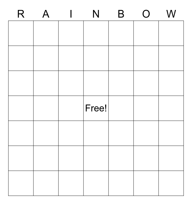 Lynn Haven #147 Bingo Card