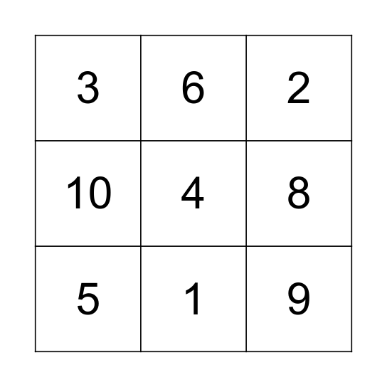 Bingo Numbers To 10 at Minh Boser blog