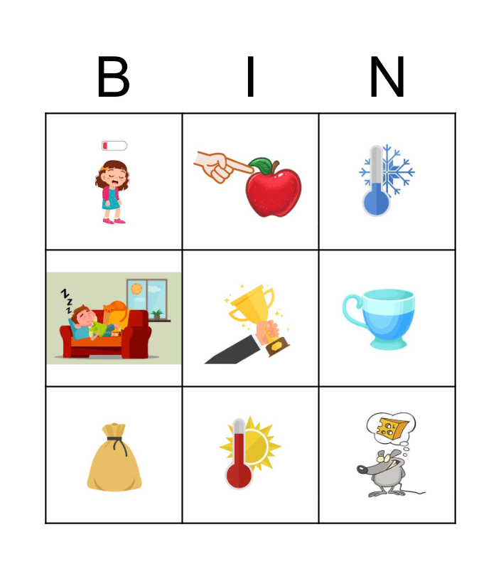 "Rick is Sick" Bingo Card