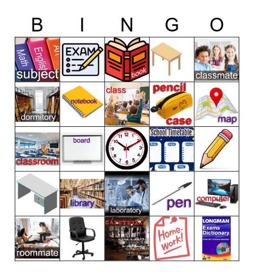 LA ESCUELA Bingo Card