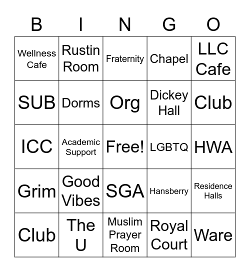 HWA Bingo 23 Bingo Card