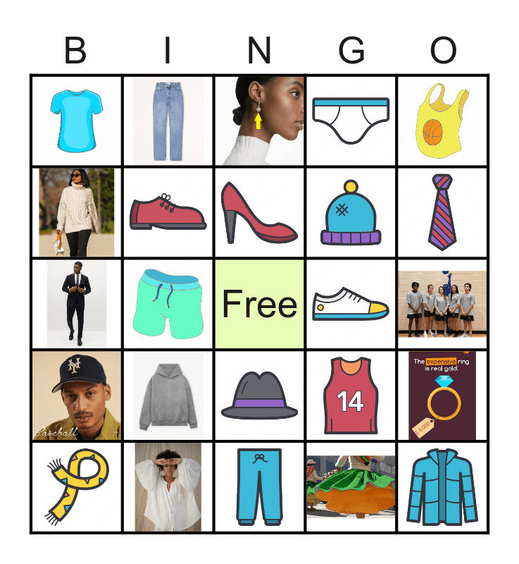 Clothing=Ropa-NNPS Bingo Card