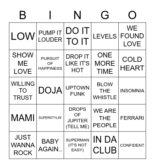 TACO THURSDAY Bingo Card