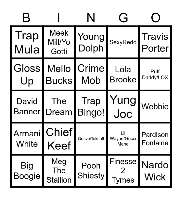 VYBESYDE Bingo Card
