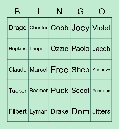420 Themed Bingo Card