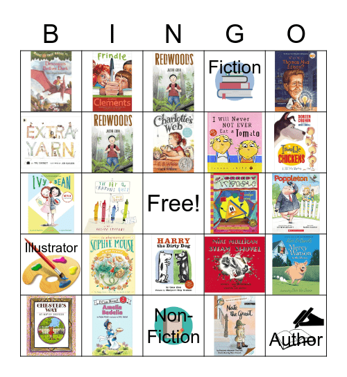 Book Adventure! Bingo Card