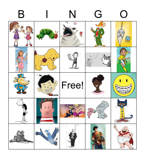 Book Character BINGO Card