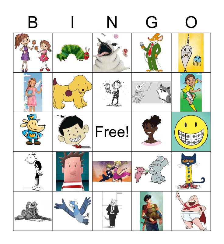 Book Character BINGO Card