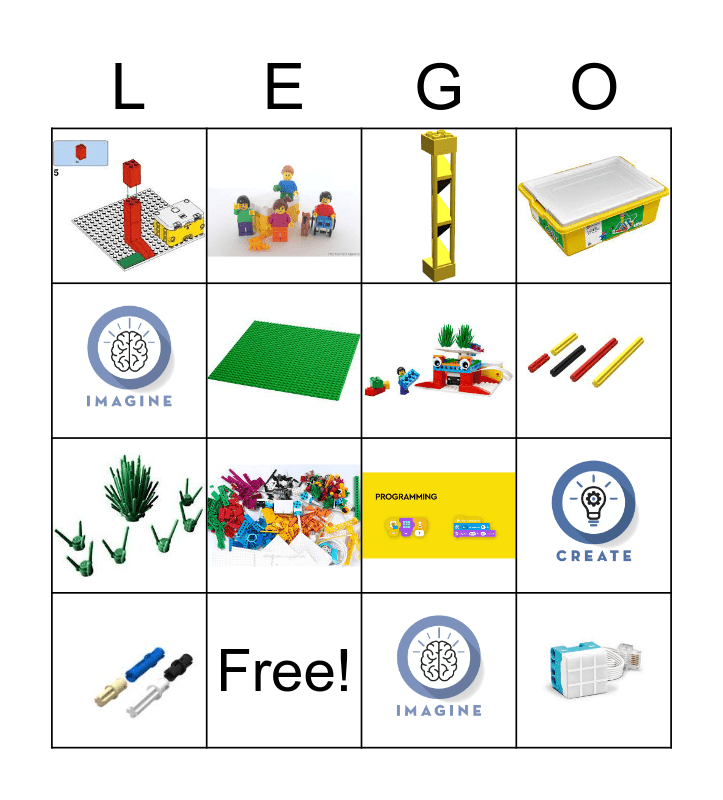 LEGO Bingo Card
