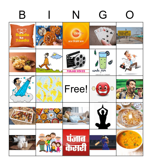 Daadu is 70 Bingo Card