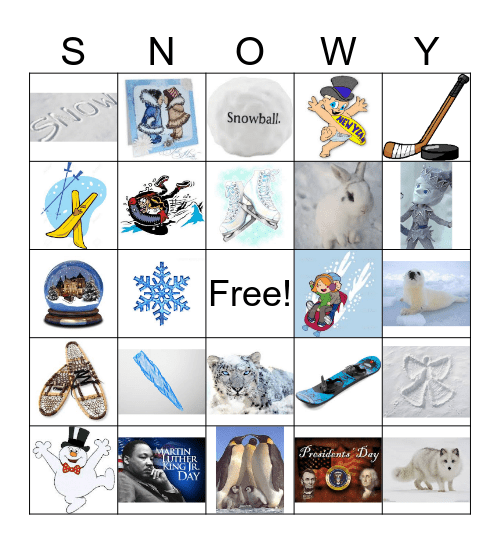 JANUARY BINGO Card