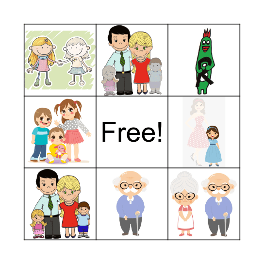 Familie Bingo Card