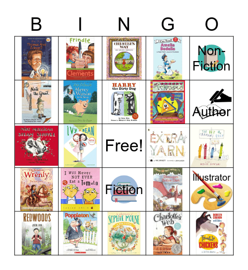 Book Adventure Bingo Card
