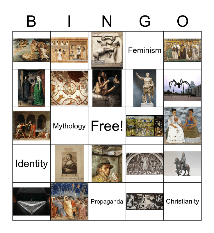 Hidden Meaning Bingo Card