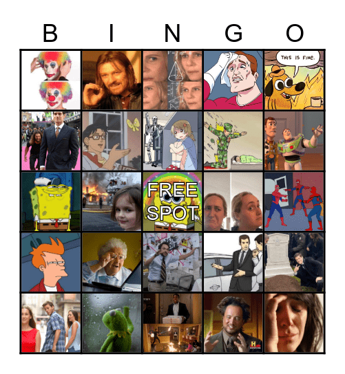 Character Ask (Meme Edition, blank) Bingo Card