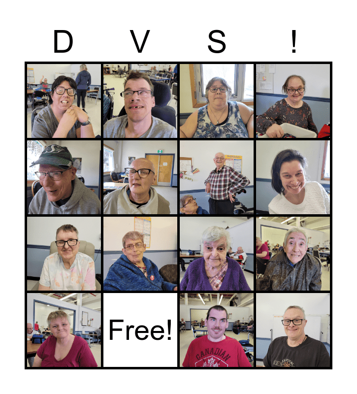 DVS Bingo Card