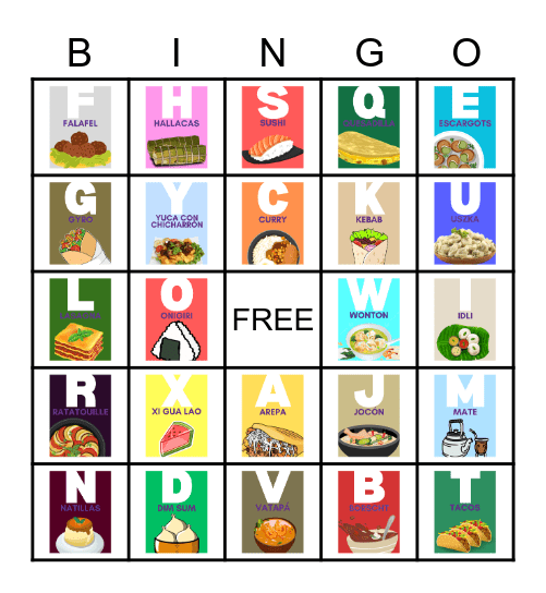 Cultural Diversity Day Bingo Card