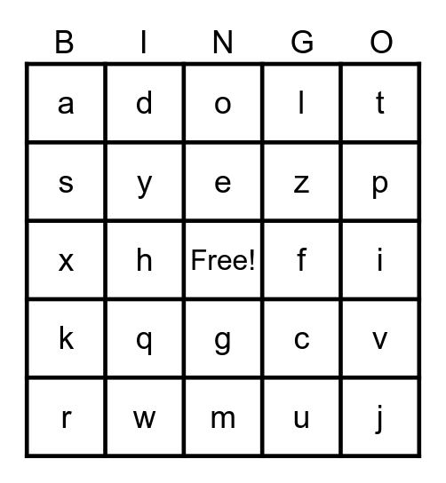 Mayo Call Center Bingo Card