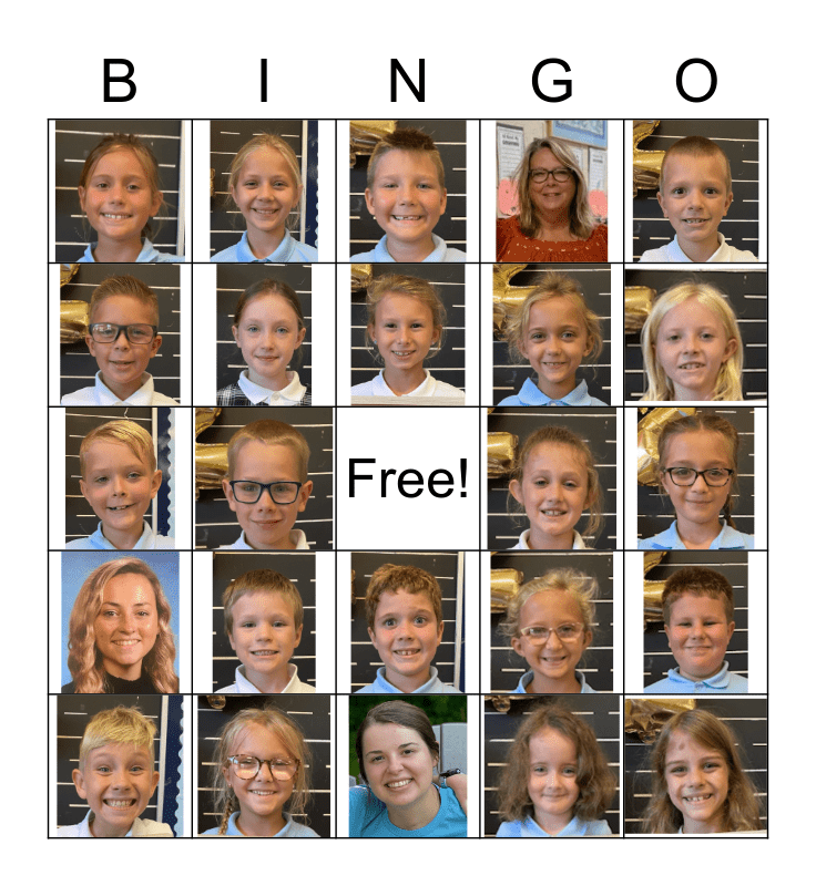 SECOND GRADE BINGO! Bingo Card