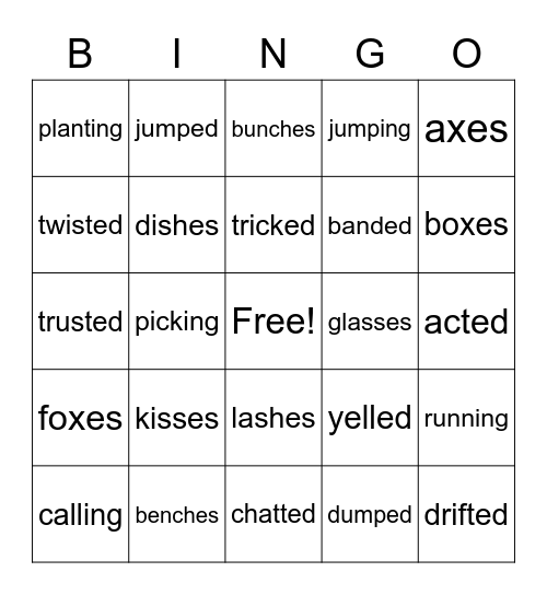 Small Group BINGO Card