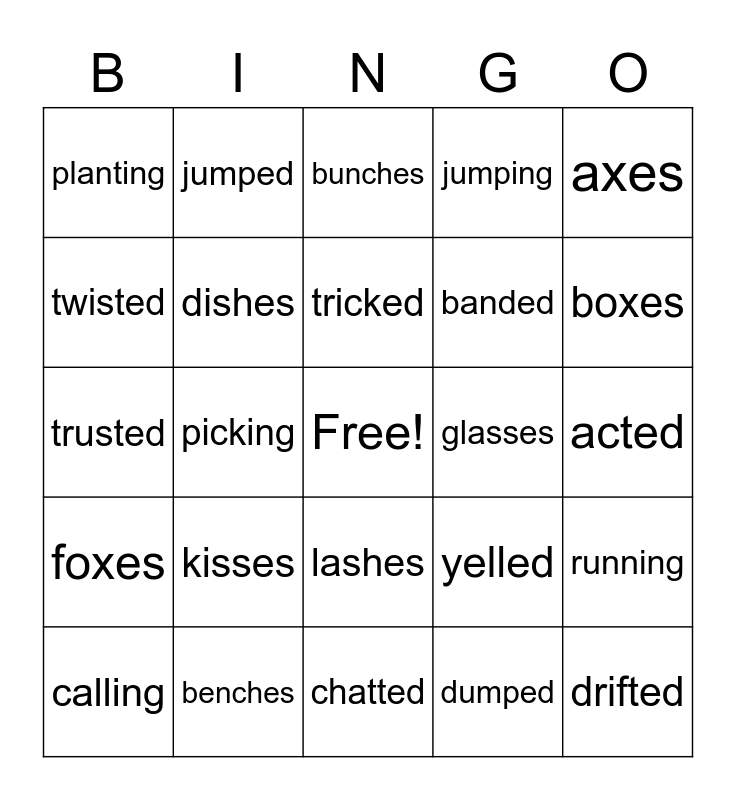 Small Group BINGO Card