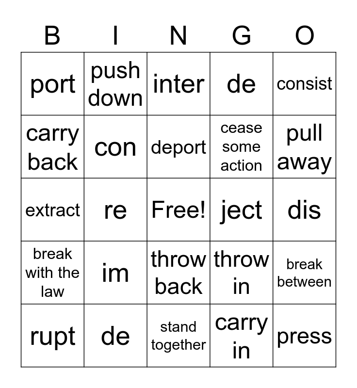 A1 And A2 Review Bingo Card A1 And A2 Review Bingo Card