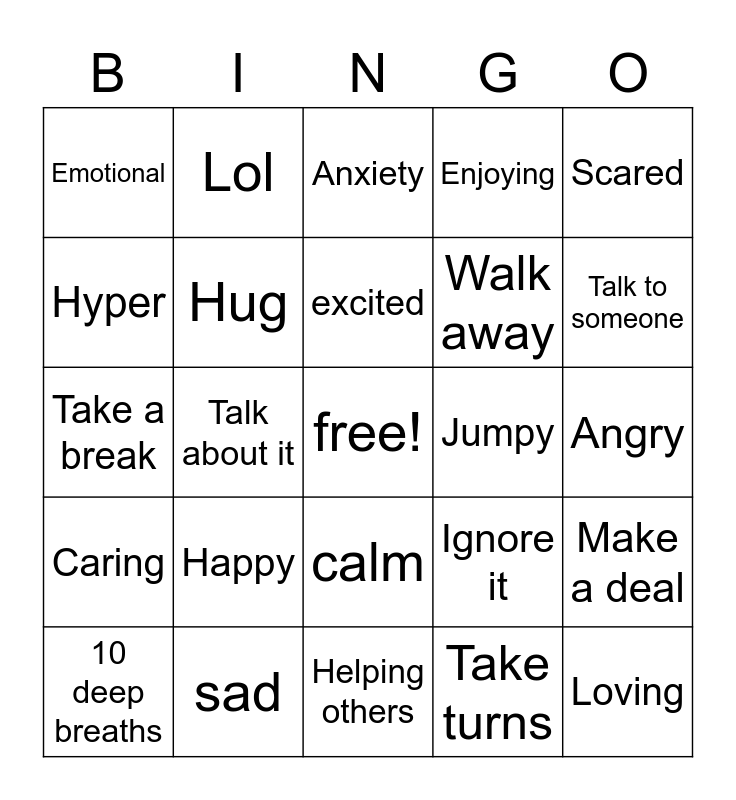 The BINGO Board for All Bingo Card