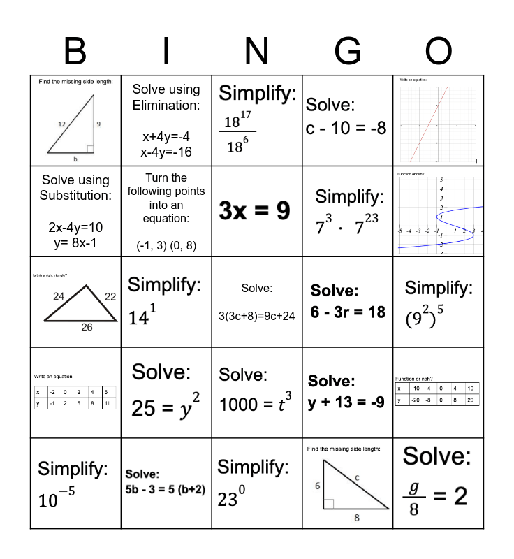 EOYP: Johnson & Mason Bingo Card