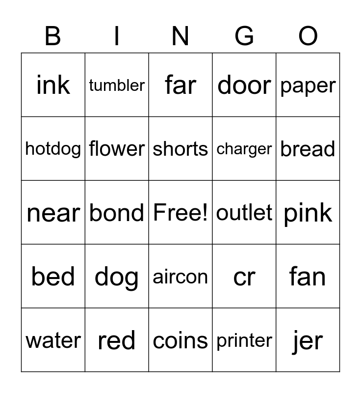 Untitled BingoCOMMUNITY IMMERSION Bingo Card