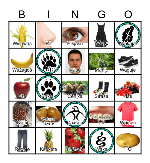 HoCak Bingo Card