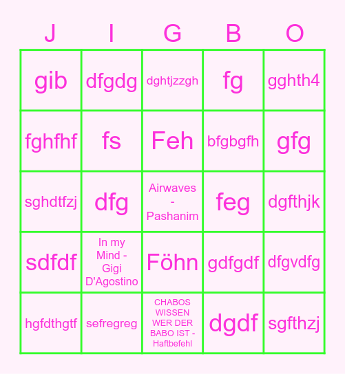 SUPER SWEET 30 Bingo Card