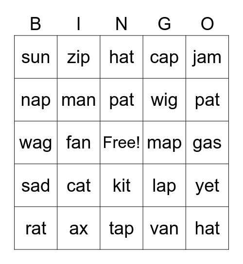 SPIRE Level 1 Bingo Card