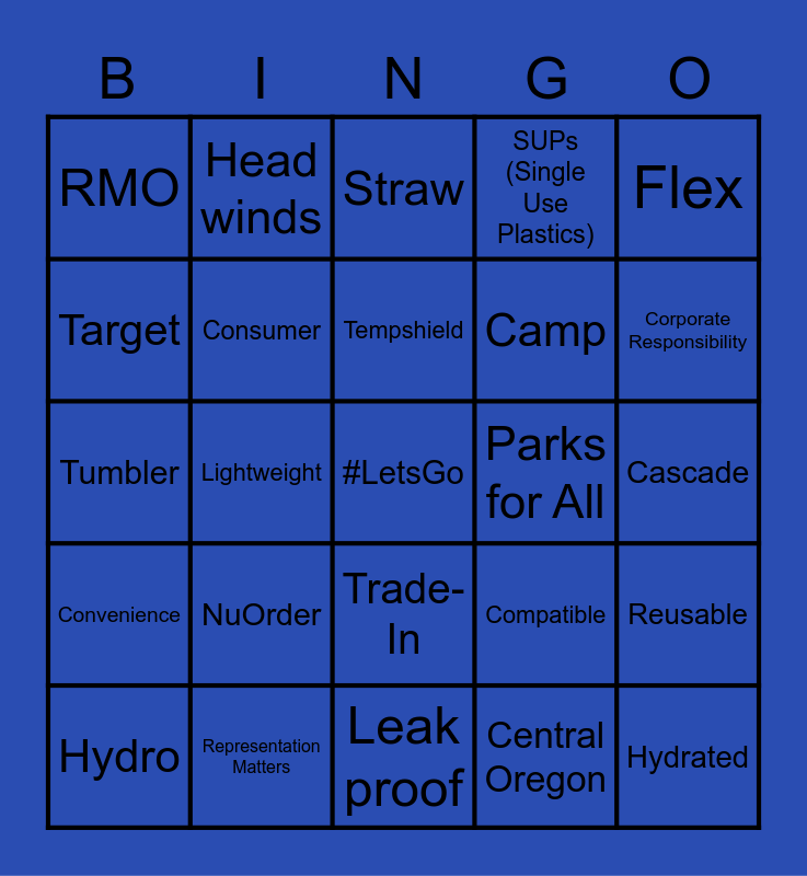 HYDRO FLASK S24 SALES MEETING Bingo Card