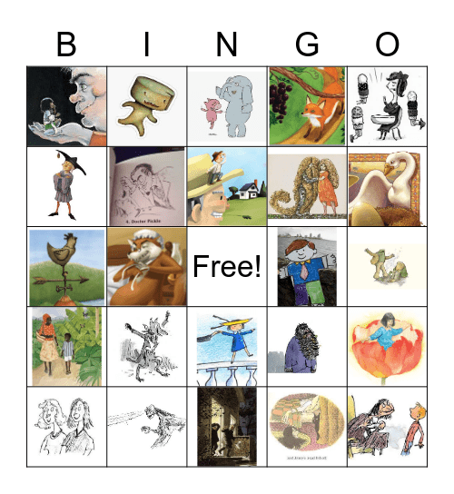 Our Favorite Story Characters Bingo! Bingo Card