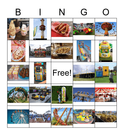 Fairs and Carnivals Bingo Card