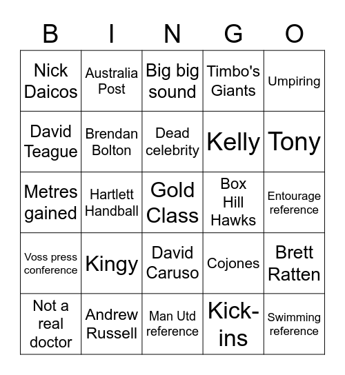 Prender Bingo Rd11 Bingo Card