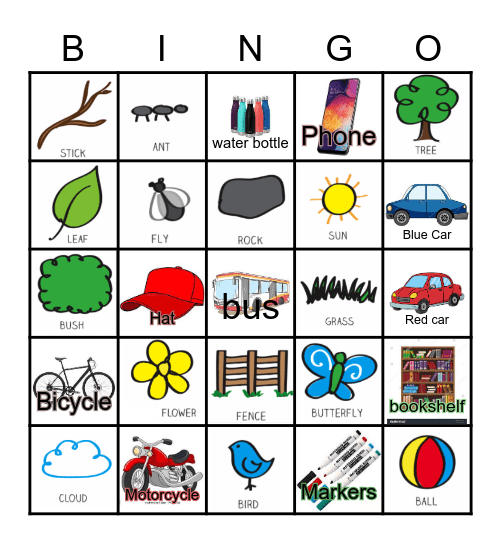 Outside Bingo Card