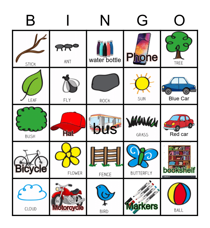 Outside Bingo Card